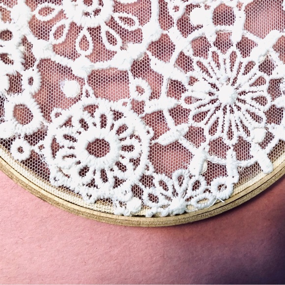Handmade | Wall Decor | Handmade 5 White Lace Embroidery Hoop Art New ...